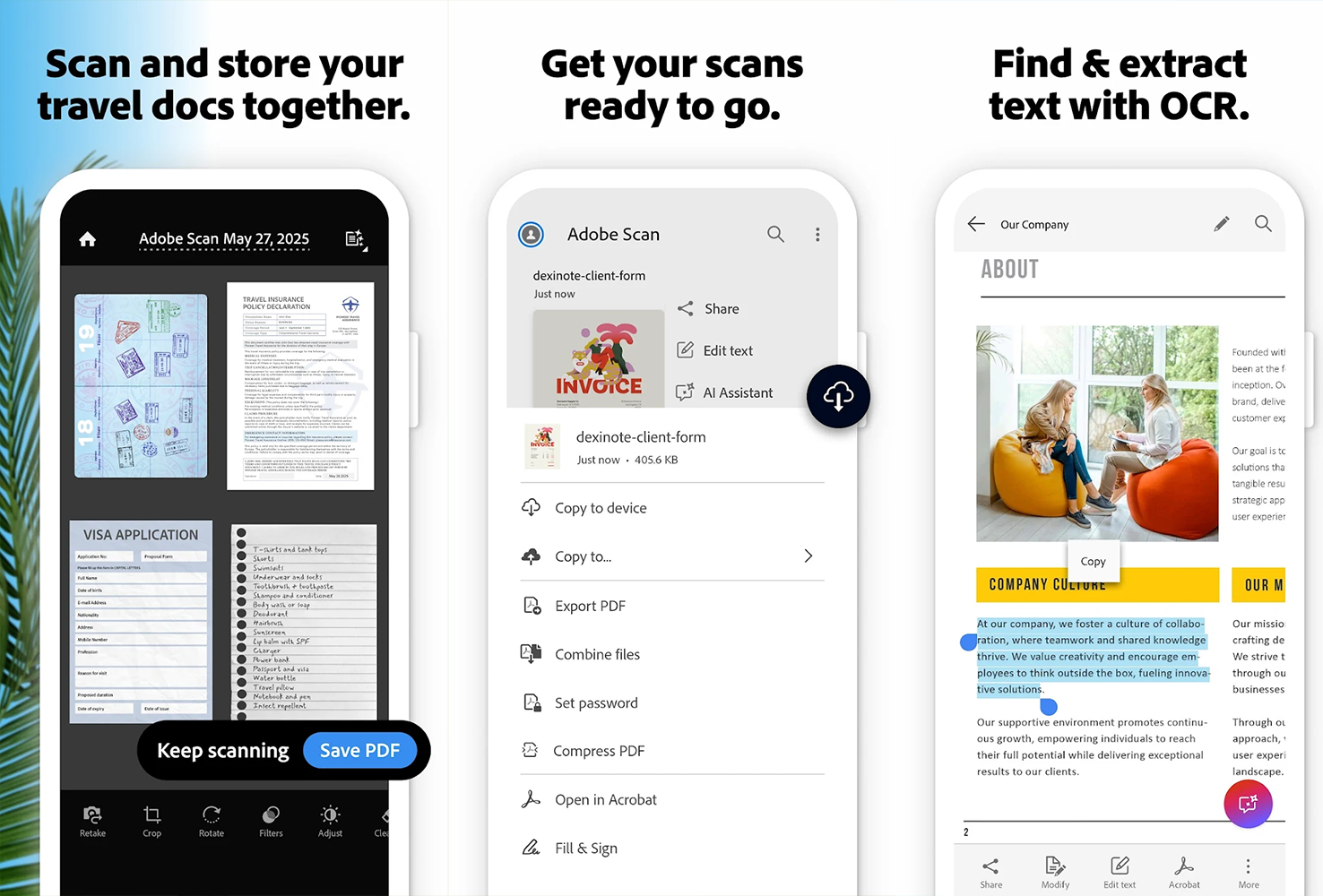 Top 5 aplicații de scanare documente cu telefonul